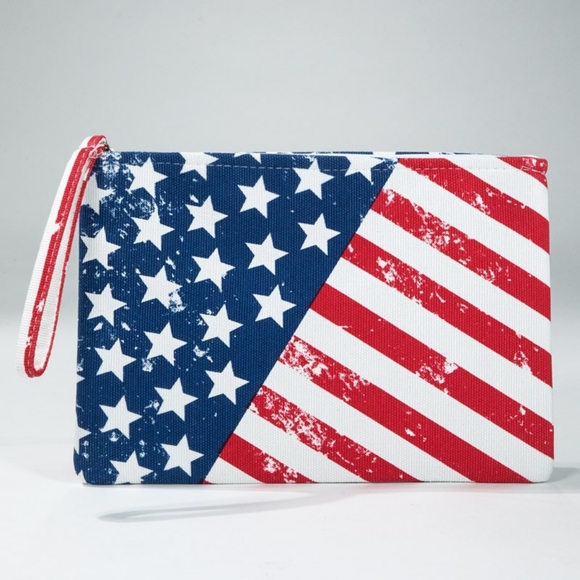 Styline | Bags | American Flag Pouch Distressed Design Economical Pouch ...